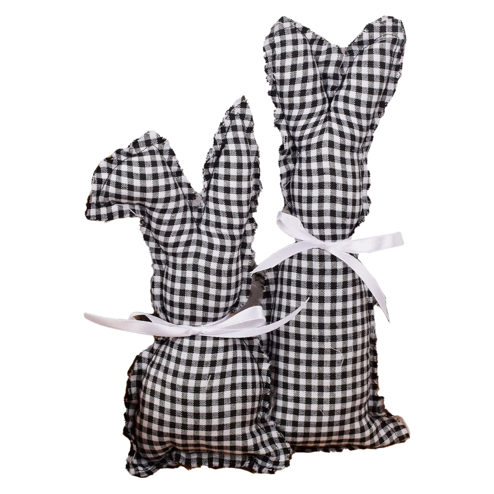 2Pcs Adorable Rabbit Shape Fabric Art Decor Animal Style Cute Fabric ...