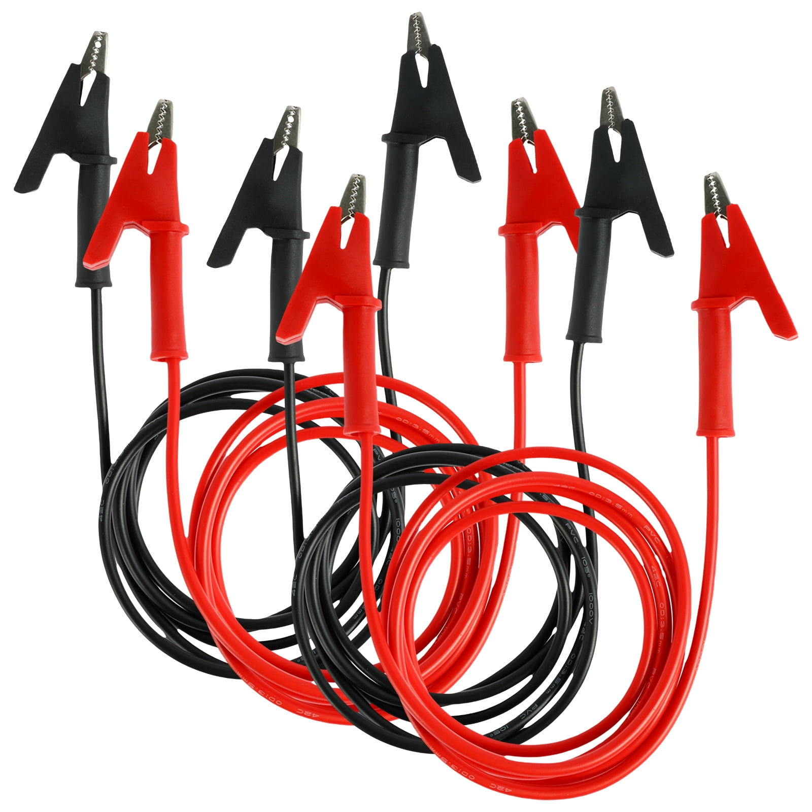 2Pcs Alligator Clip Electrical Test Wires Set Resin 1m/3.3FT 14 Gauge ...