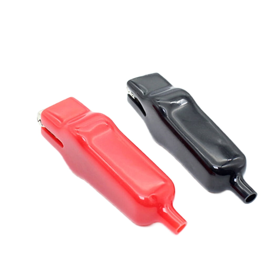 2Pcs Alligators Clip 20A PVC Sheathed Alligators Clamps Electric Test ...