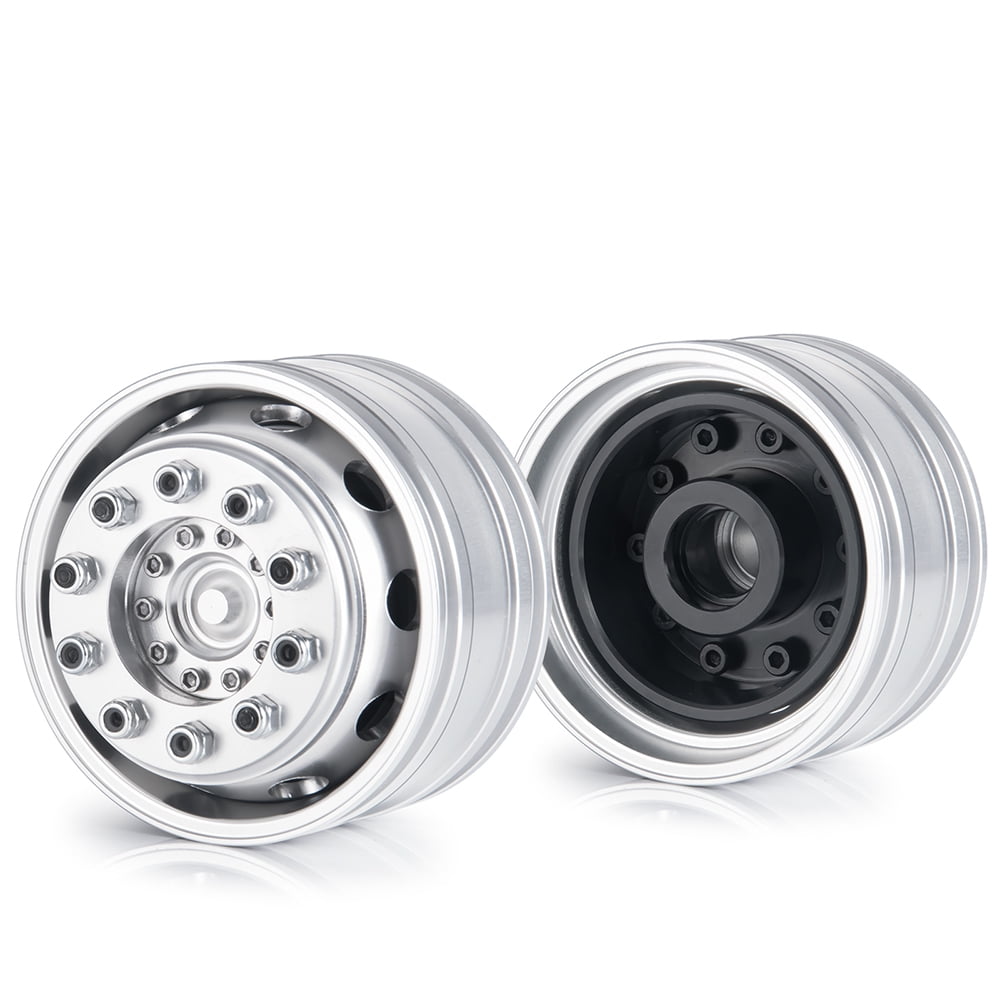 Aluminum Alloy Front Wheel Hub Rims for 1/14 Tamiya Truck RC Climbing ...