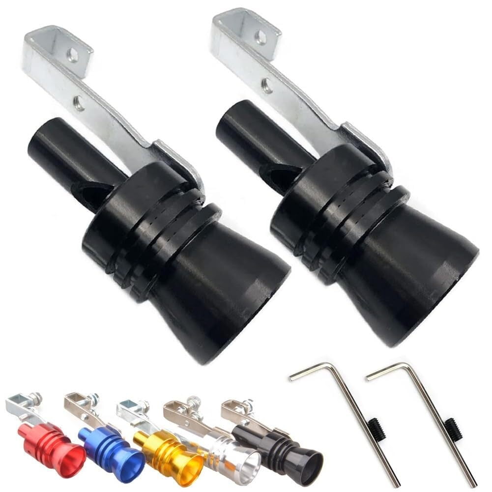 2Pcs Aluminum Alloy Universal Turbo Sound, Car Turbo Whistle Exhaust ...