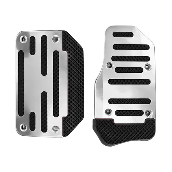 2Pcs Aluminum Automatic Transmission Car Foot Gas Blue Pedals Set Pedal ...