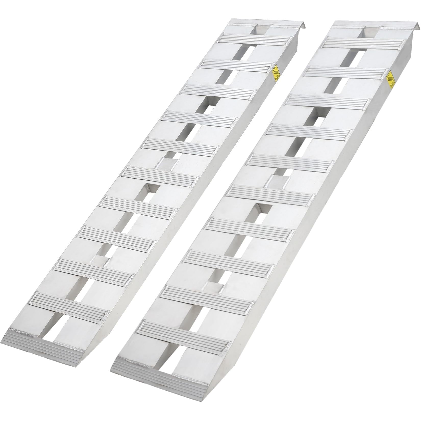 2Pcs Aluminum Ramps, 6000 lbs, Heavy-Duty Ramps with Top Hook End ...