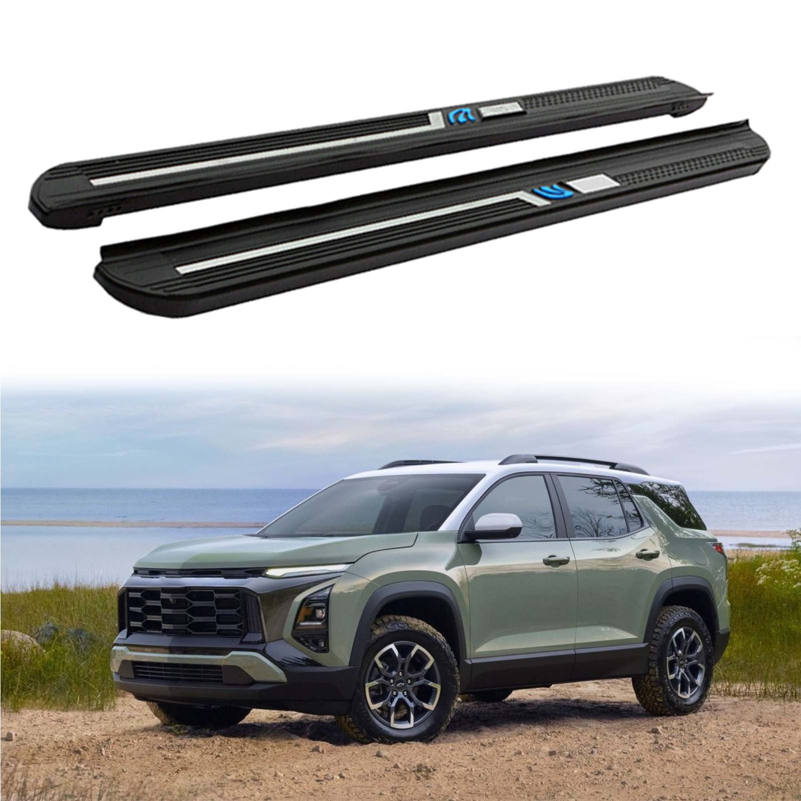 2Pcs Aluminum Running Boards Fit for Chery Chevrolet Equinox 2025 2026 ...