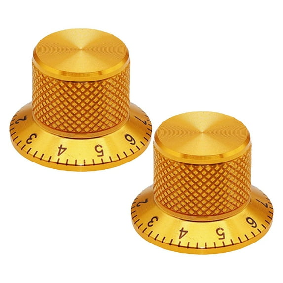 2Pcs Aluminum Solid Core Potentiometer Knob Cap Volume Adjustment Knob ...