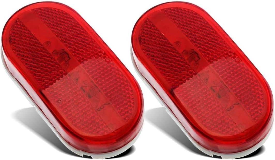 2Pcs Amber 4 Inch LED Trailer RV Camper Side Marker Clearance Lights ...