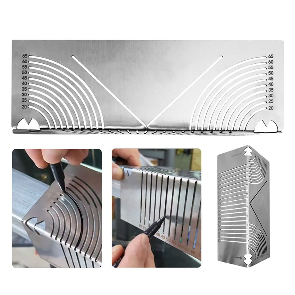 2Pcs Angle And Arc Marking Tool 90 Degree Arc Angle Marking Ruler ...