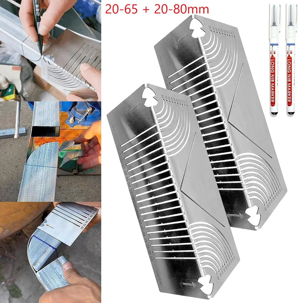 2Pcs Angle And Arc Marking Tool 90 Degree Arc Angle Marking Ruler ...