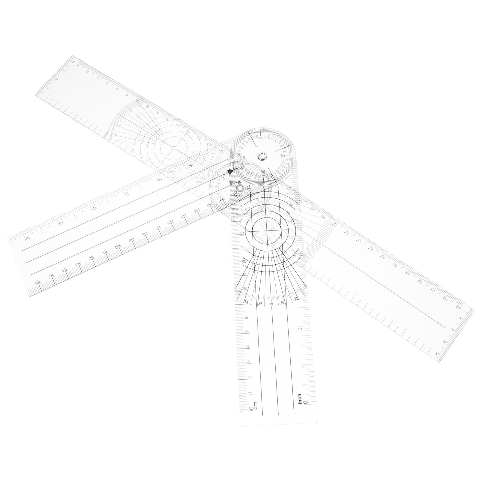 2Pcs Angle Finder Angle Protractor Ruler Practical Medical Ruler ...