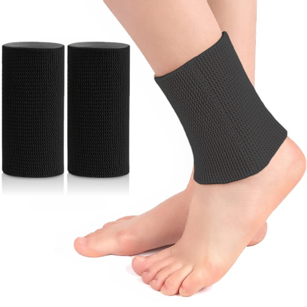 2Pcs Ankle Gel Sleeves, Ankle Compression Sleeve Ankle Protector Brace ...
