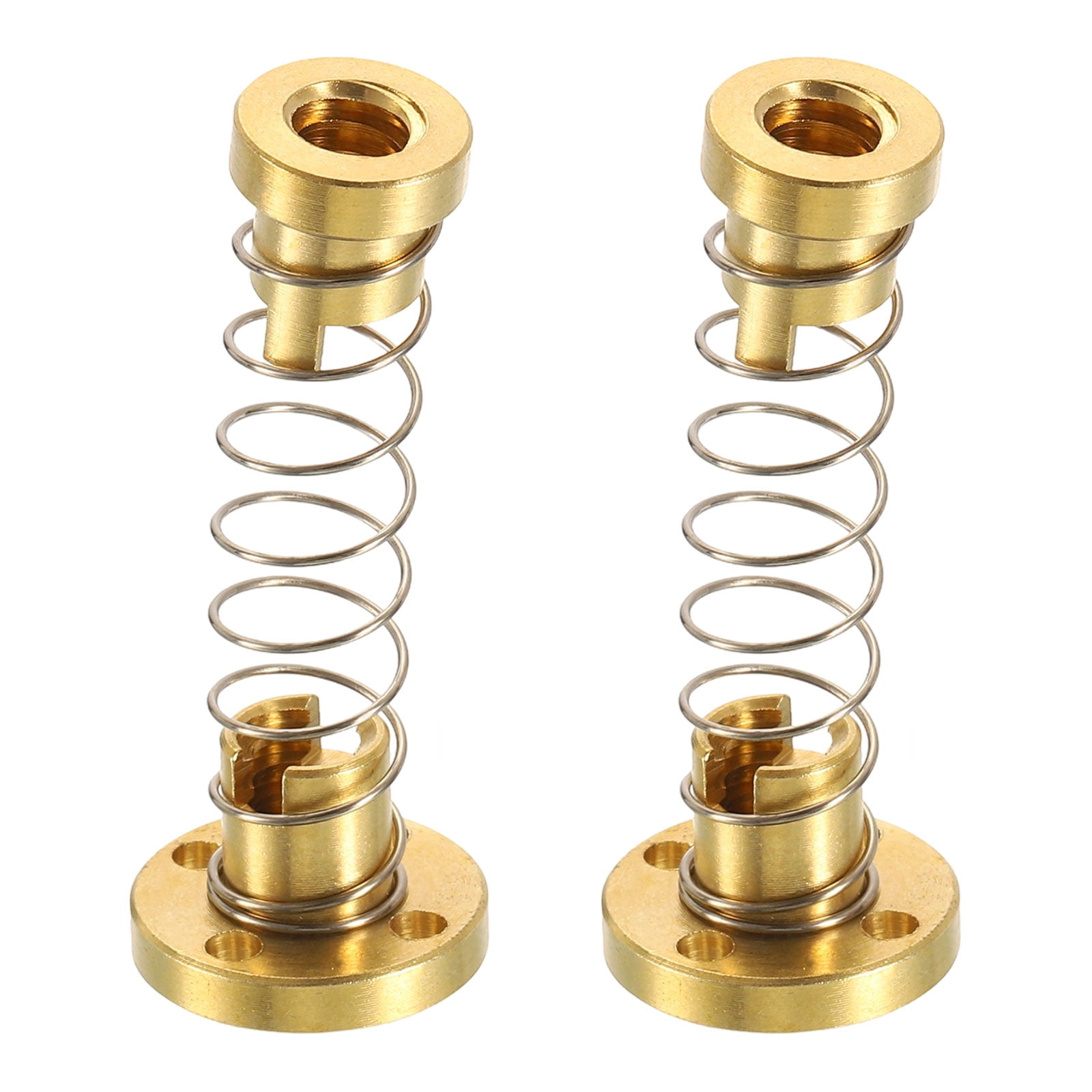 2Pcs Anti Backlash Spring Loaded Nut(2mm Pitch, 1 Start, 2mm Lead, 3 ...