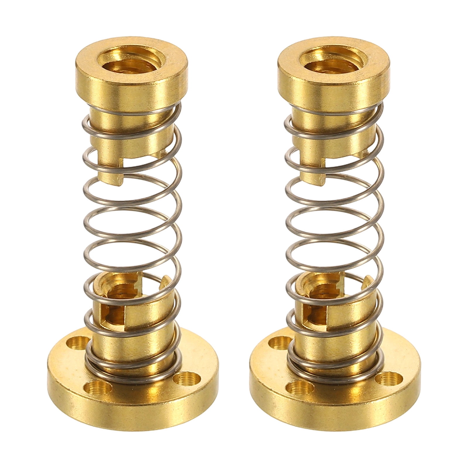 Uxcell 2Pcs Anti Backlash Spring Loaded Nut(2mm Pitch, 2 Start, 4mm, 3 ...