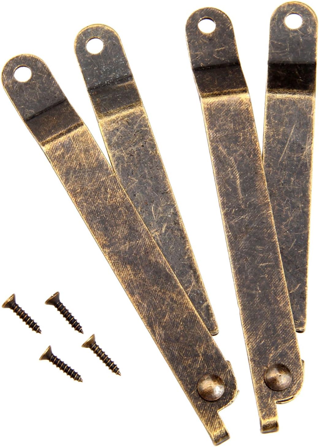 2Pcs Antique Bronze Rotatable Folding Lid Support Stay Hinges for Home ...