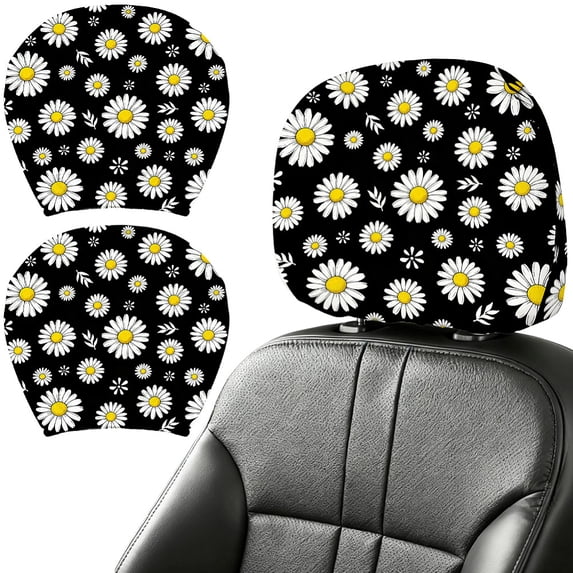 2Pcs Arch Polyester Elastic Car Pillow Cover Flower 260x280mm DIY ...