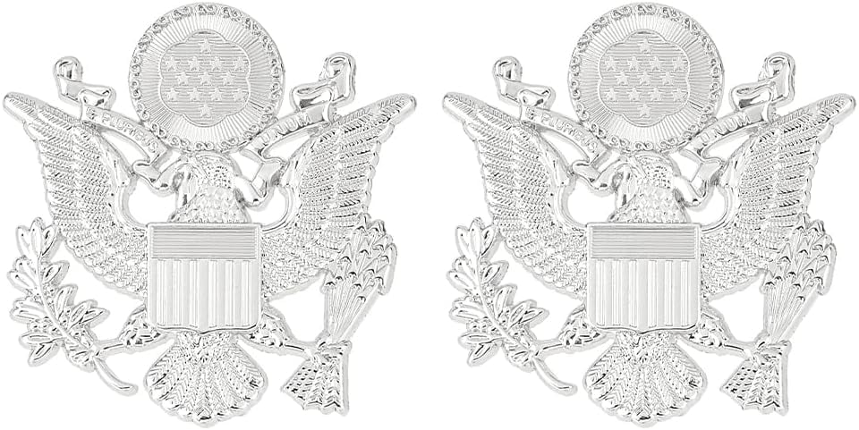 2Pcs Army Eagle Pin Gold Military Army Lapel Pin Alloy Brooch Hat Pins ...