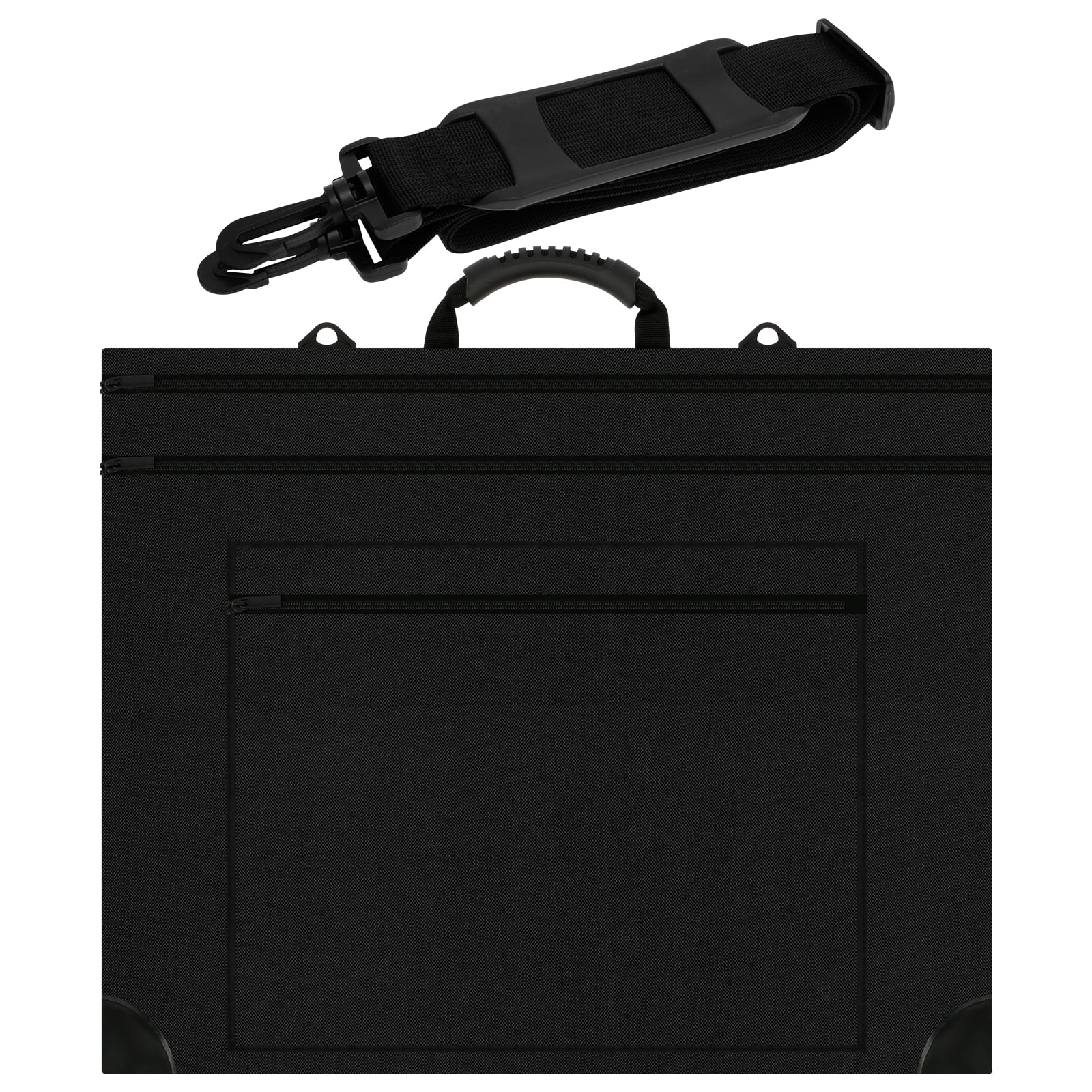2Pcs Art Portfolio Case 600D Polyester Art Portfolio Bag with Shoulder ...