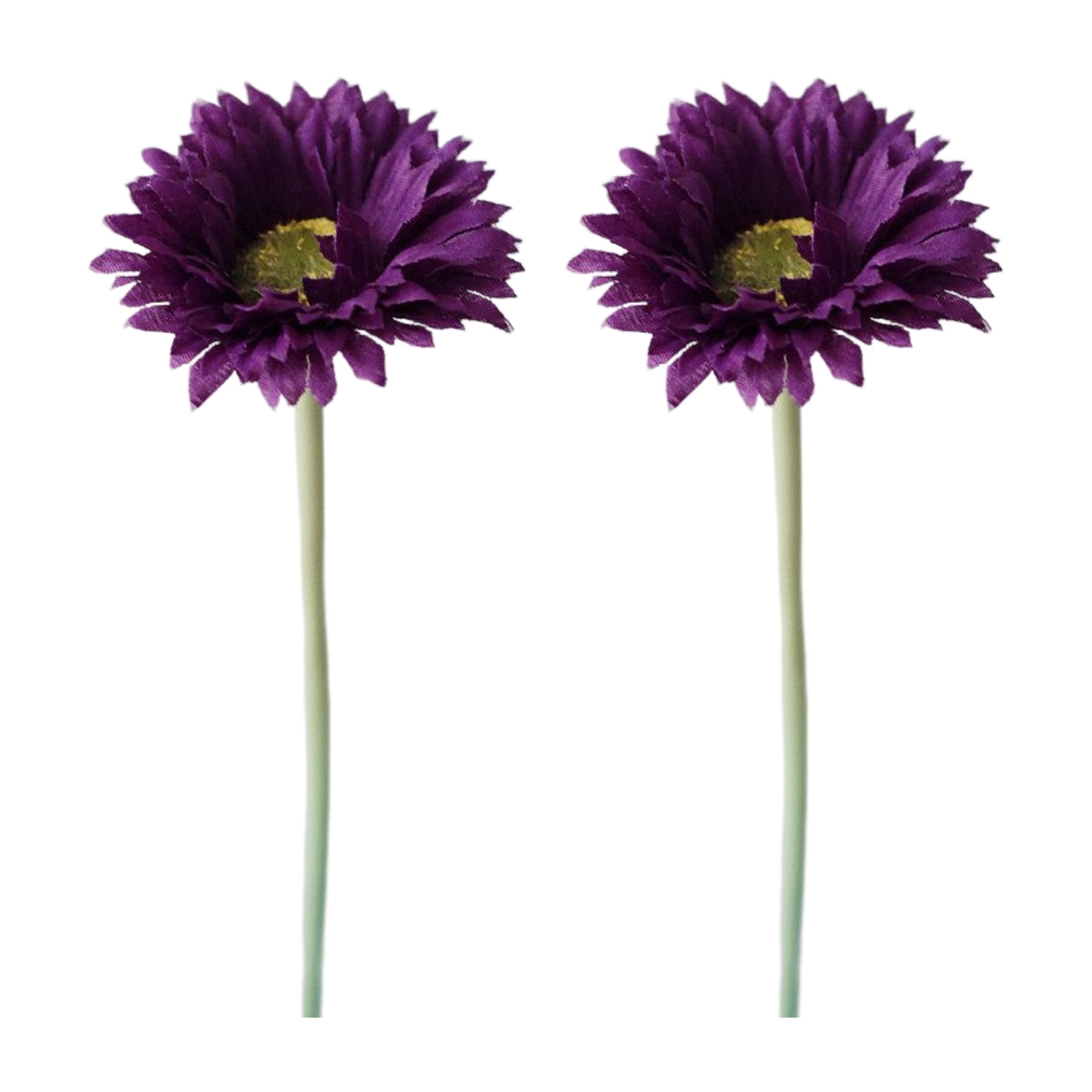 2Pcs Artificial Flowers Realistic Looking Vibrant Color Thicker Petals ...