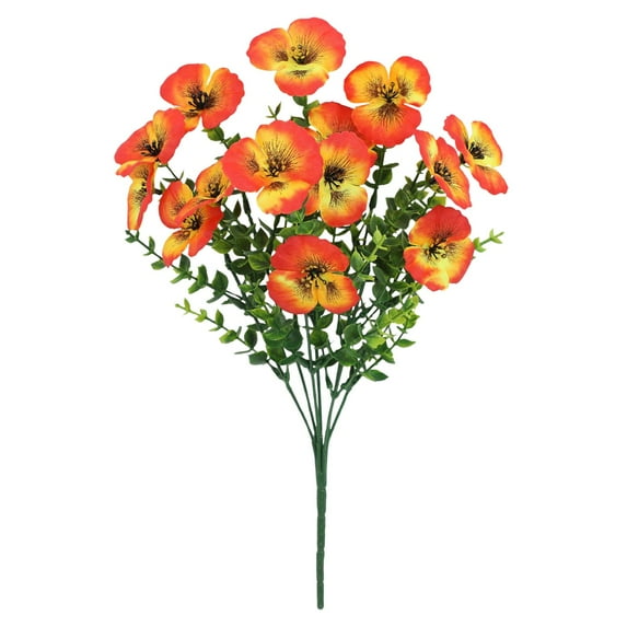 2Pcs Artificial Flowers for Outdoors, 13.8 inch Silk Flowers, UV ...