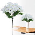 2Pcs Artificial Hydrangea Bouquets, Hydrangea for Home Table ...