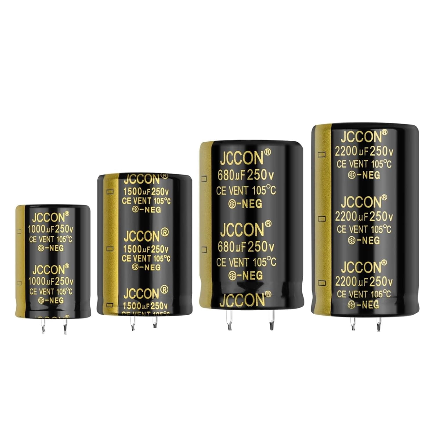 2Pcs Audio Electrolytic Capacitor 250V 220UF 330UF 470UF 680UF 1000UF ...