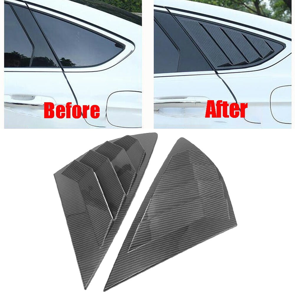 2Pcs Auto Rear Side Door Glass Louvers Cover Fits For Ford For Mondeo ...