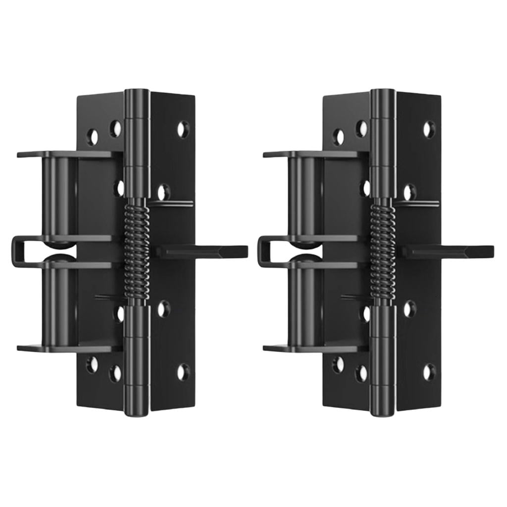 2Pcs Automatic Door Hinge 90 Degree Positioning Hinge Buffer Rebound ...