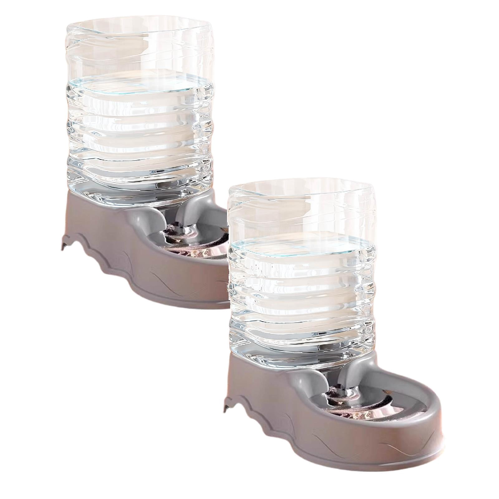 2Pcs Automatic Pet Food And Water Dispenser, Gravity Feeding Station ...