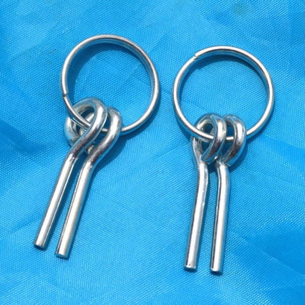 2Pcs Awning Tent Poles Rings with 2 Pins for Outdoor Camping Hiking ...