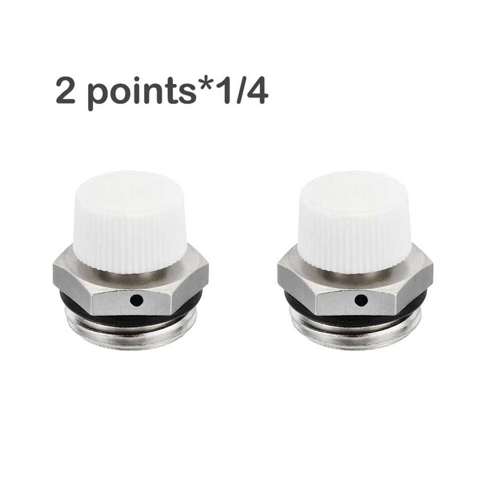 2Pcs Bsp Male Thread Nickel Plated Brass Manual Radiator Air Vent Plug ...