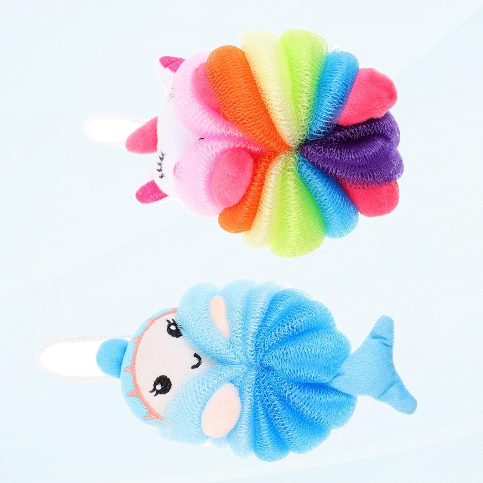 2Pcs Baby Loofah loufas Scrubber Cute luffa Mesh Cute Bathing Bathing ...