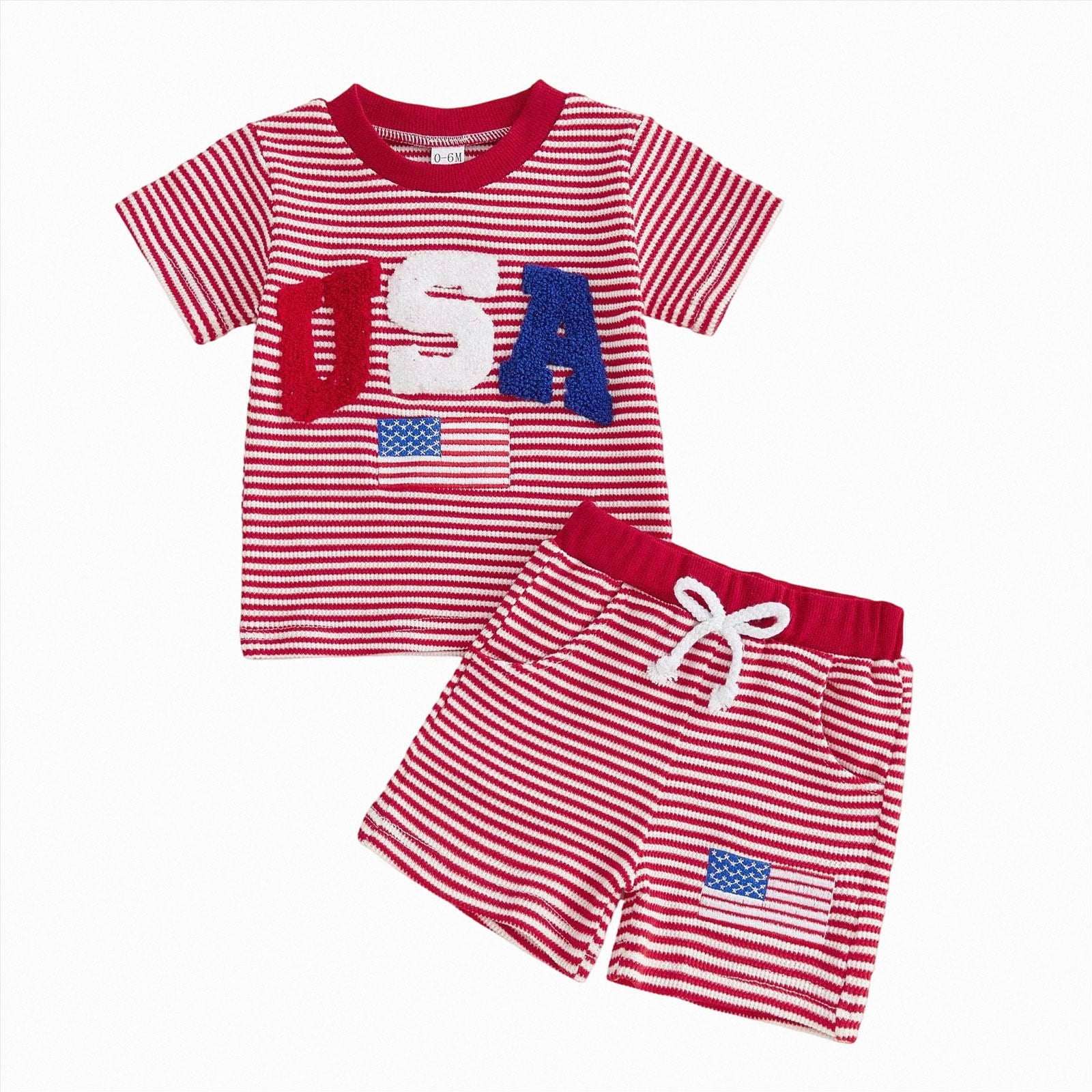 2Pcs Baby Toddler Boy 4th of July Clothes 6 12 18 24 Months 2T 3T ...