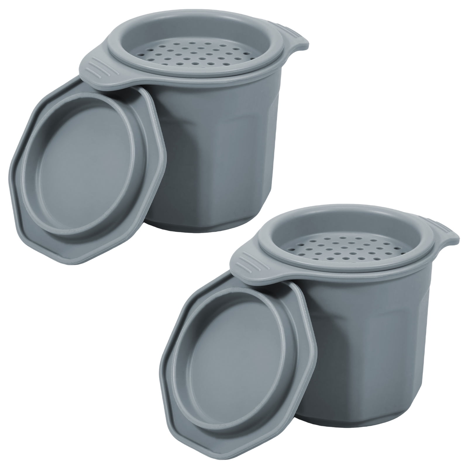 2Pcs Bacon Grease Container Nonstick Silicone Bacon Grease Saver with ...