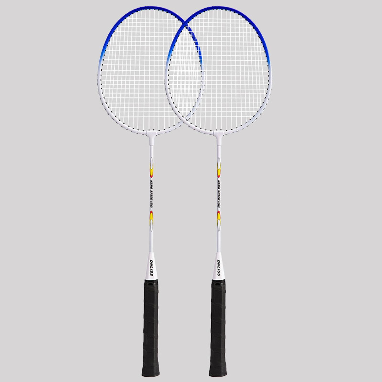 2Pcs Badminton Racket Set Lightweight Professional Durable Badminton ...