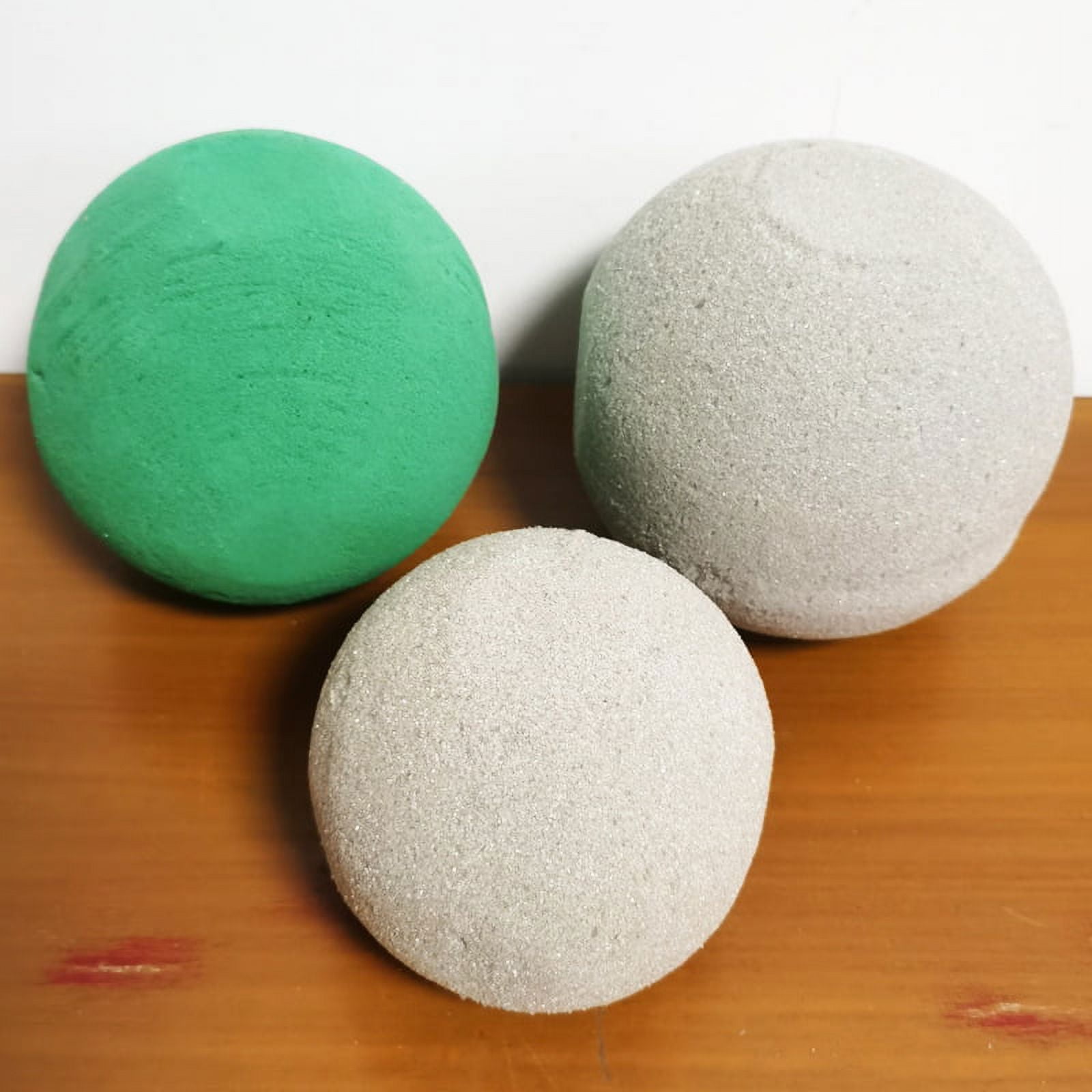 2Pcs Ball Design Flower Mud Florist Resin Block Flower Arrangement Base ...