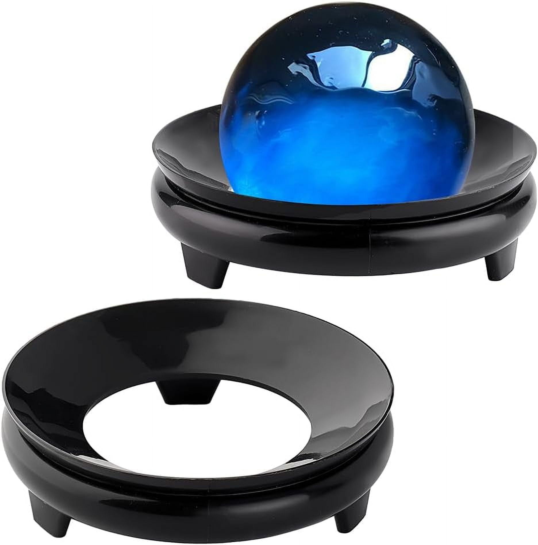2Pcs Ball Display Base Egg Tray Base Pedestal Stand Sphere Holder Glass ...