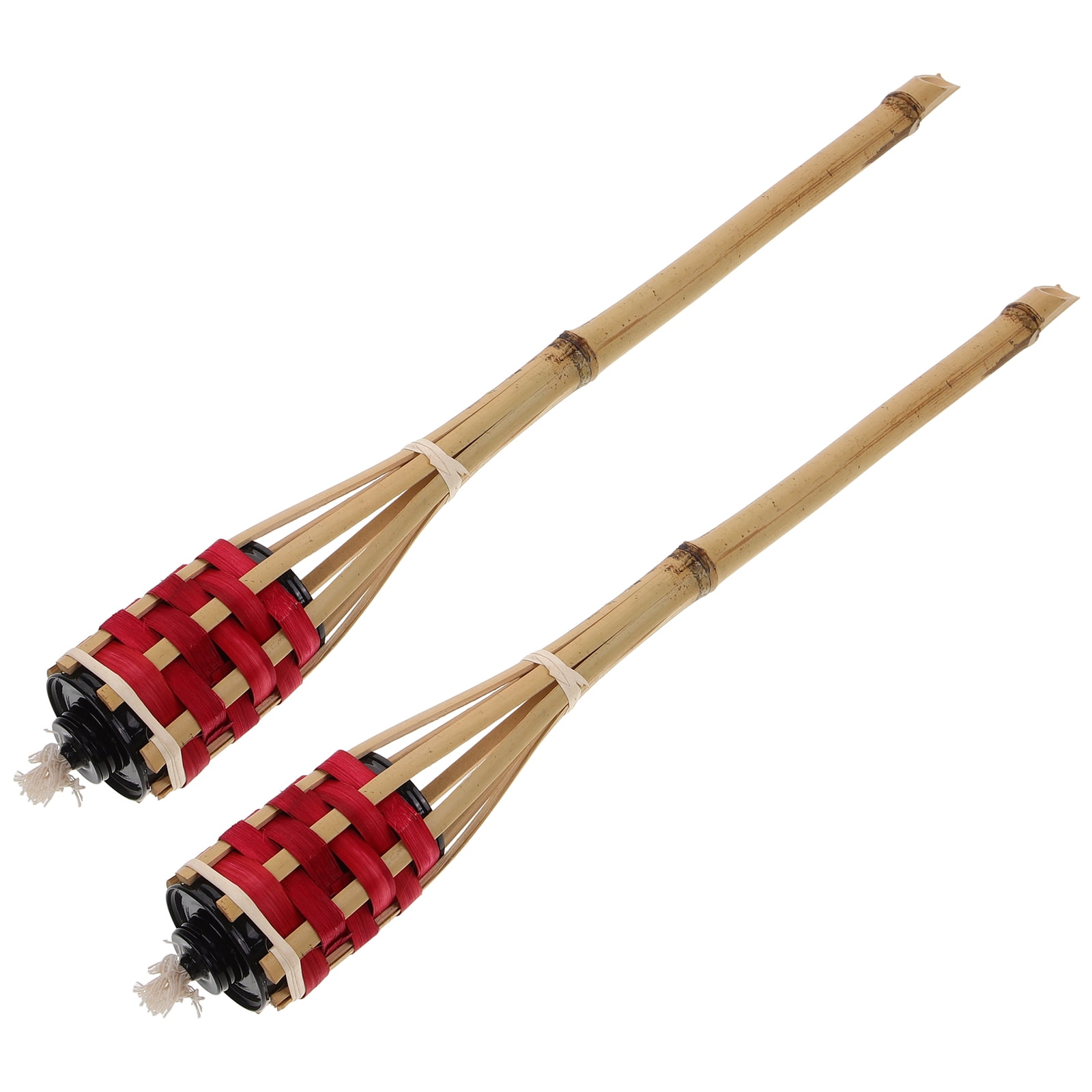 2Pcs Bamboo Torch Yard Bamboo Torch Festival Party Torch Decoration ...