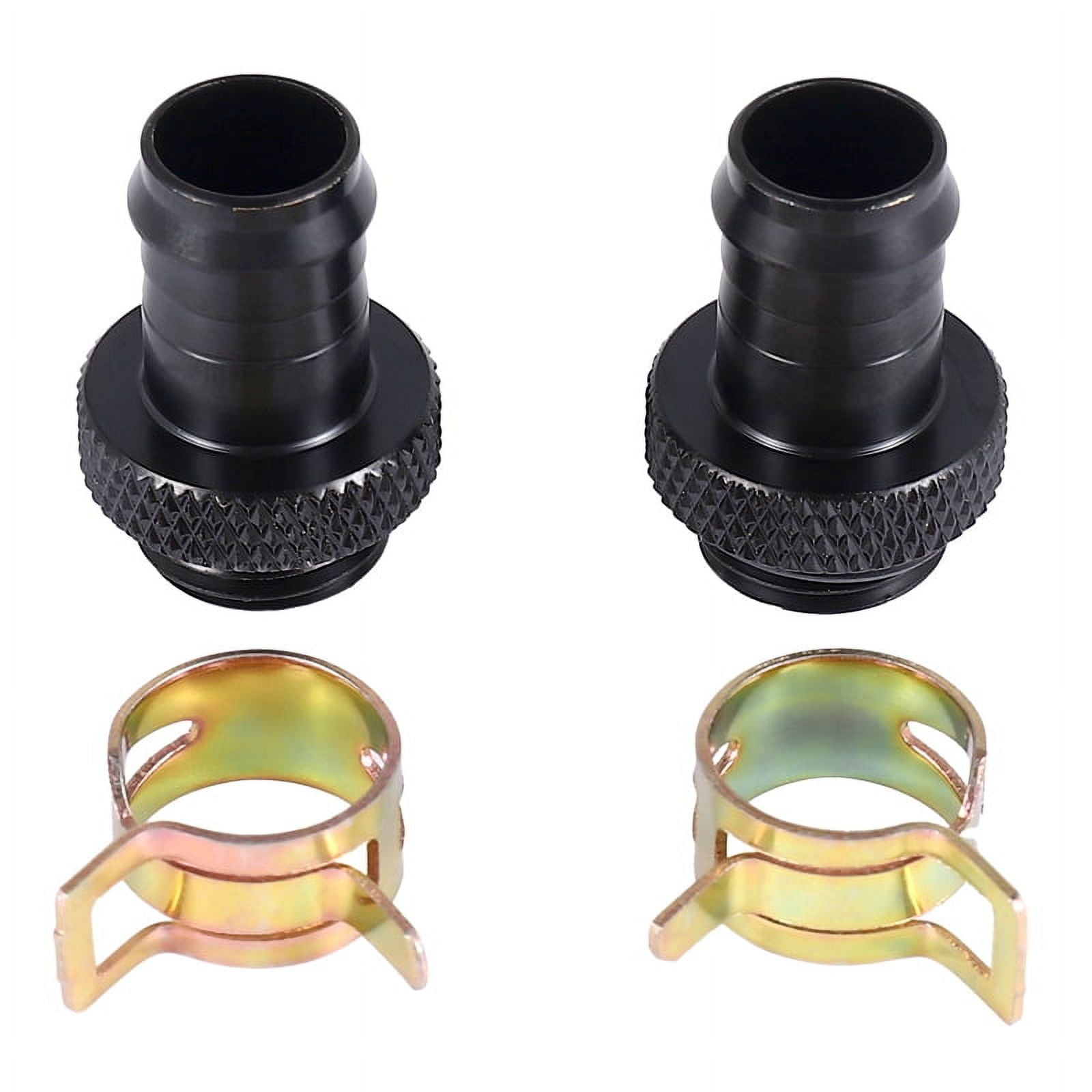2Pcs Barb Fitting Computer Water Cooling Radiator Copper Heatsinks ...