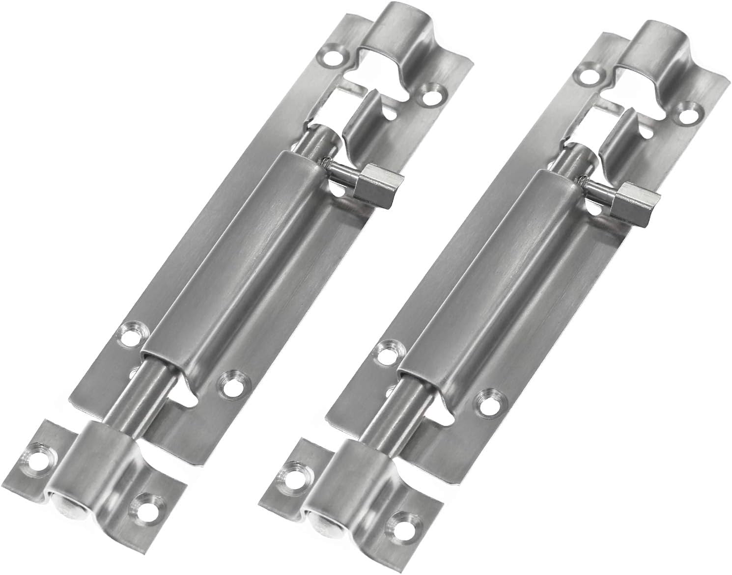 2Pcs Barrel Bolt Latch 5 Inch Slide Latch Lock, Heavy Duty Solid ...