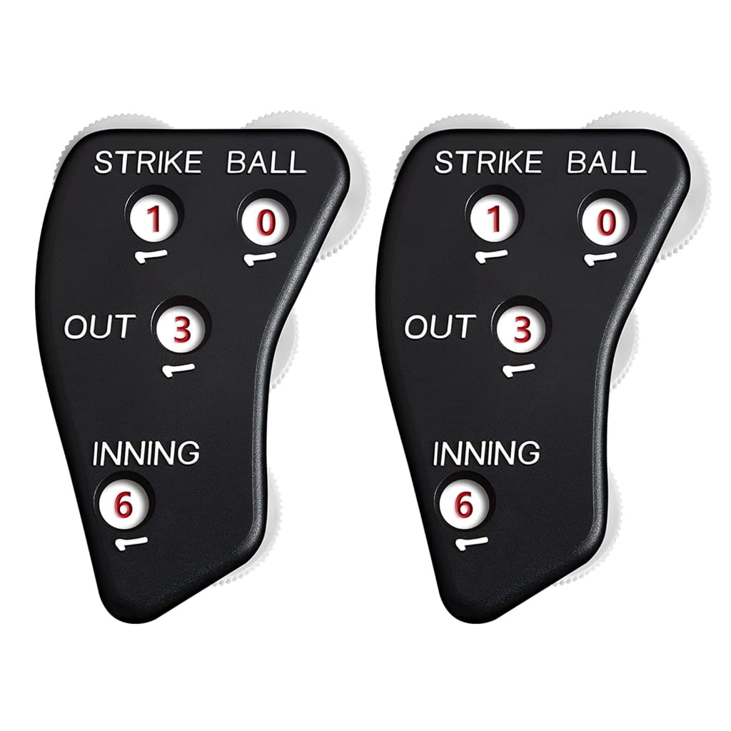 2Pcs Baseball Umpire Clicker 4 Wheels Baseball Indicator Umpire Counter ...