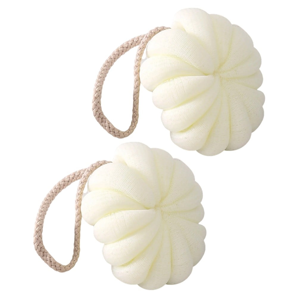 2Pcs Bath Bubble Ball Sponges Body Shower Lather Exfoliate Soft ...