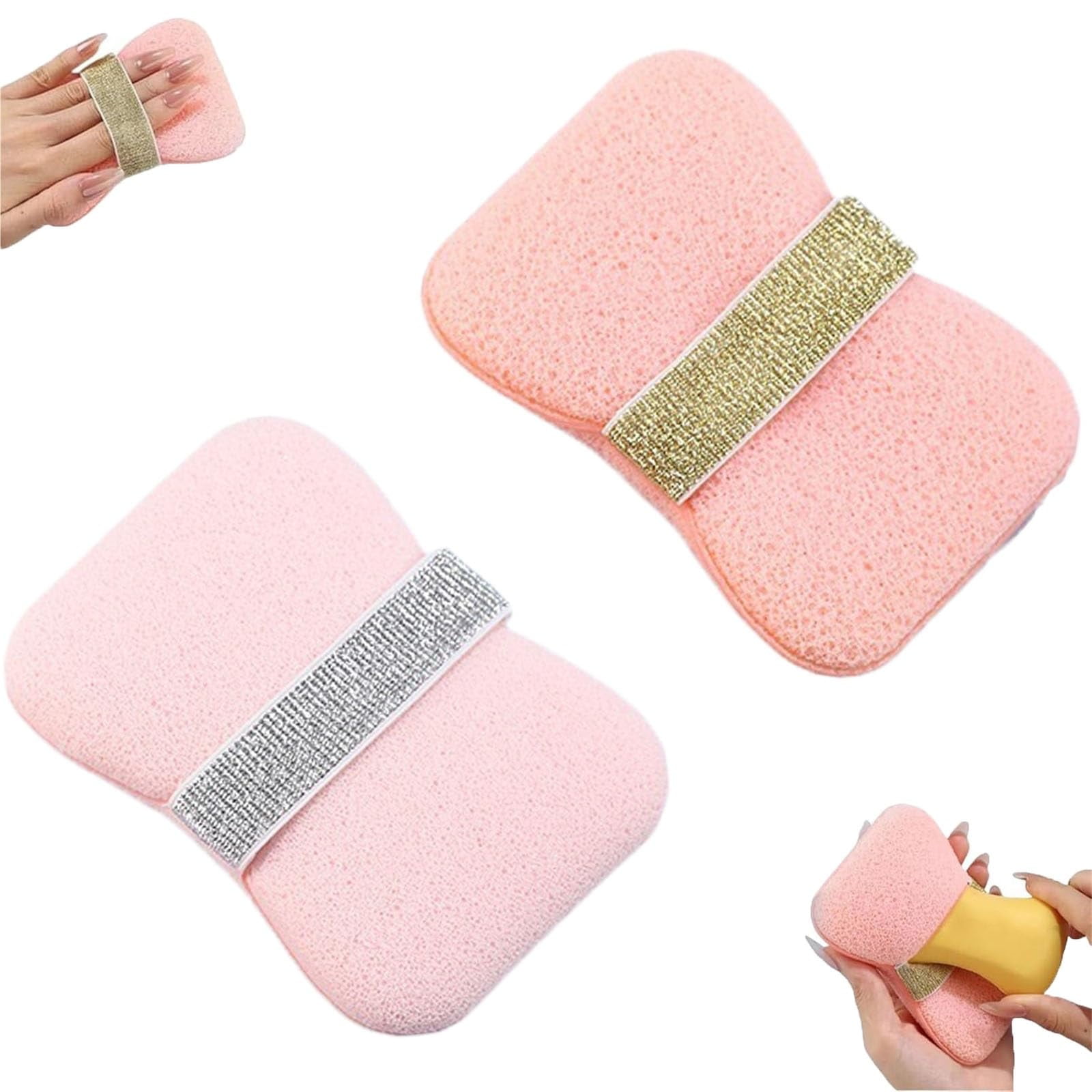 2Pcs Bath Soap Sponge, Bath Sponge Soap Pouch for Rich Bubbles, Soap ...