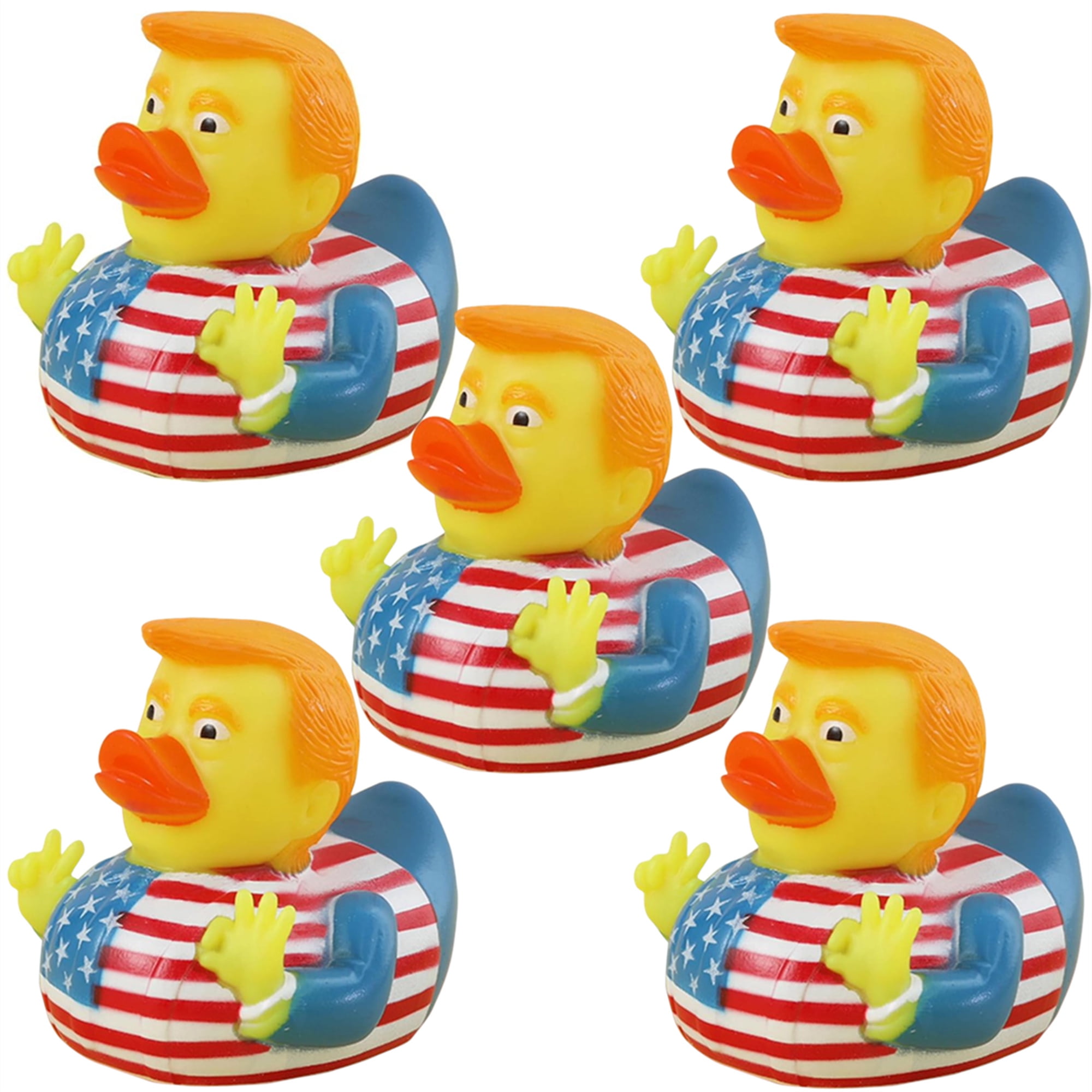 2Pcs Bath Toys Trump Rubber Ducks Independence Day Patriotic Rubber ...