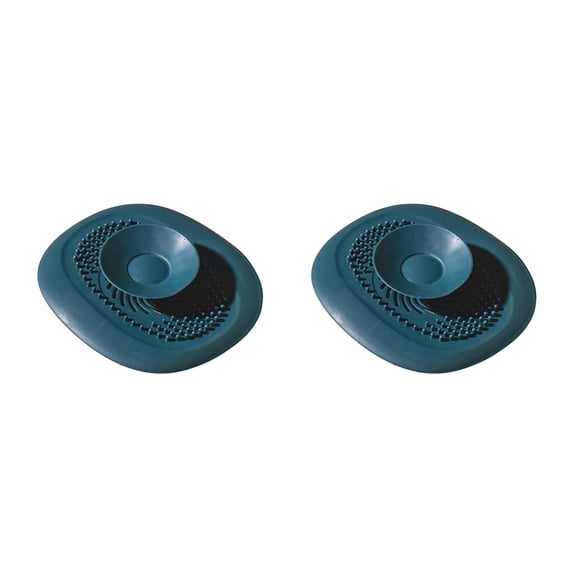 2Pcs Bathroom Hair Catcher Stopper Shower Floor Drain Cover Filter ...