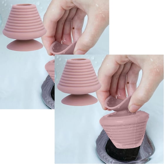 2Pcs Bathtub Drain Stopper Universal Odor Plug For Tubs Wash & Mop ...