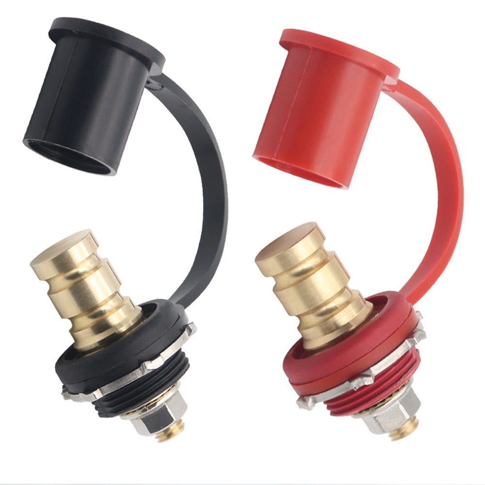 2Pcs Battery Charger Post Kit With Cover 250A Charging Post Stud(Red ...