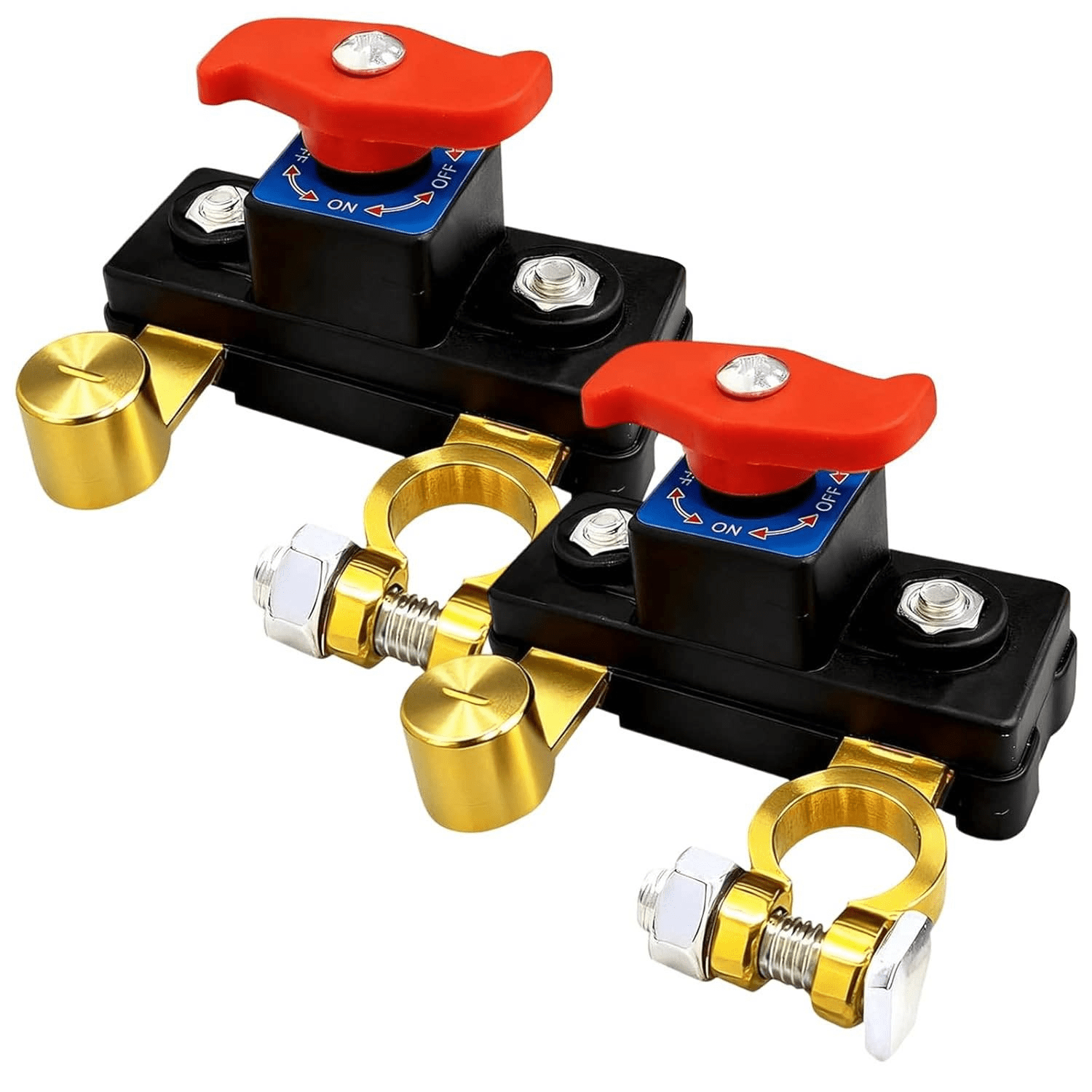 2Pcs Battery Disconnect Switch 12 Volt 24 Volt, High Conductivity ...