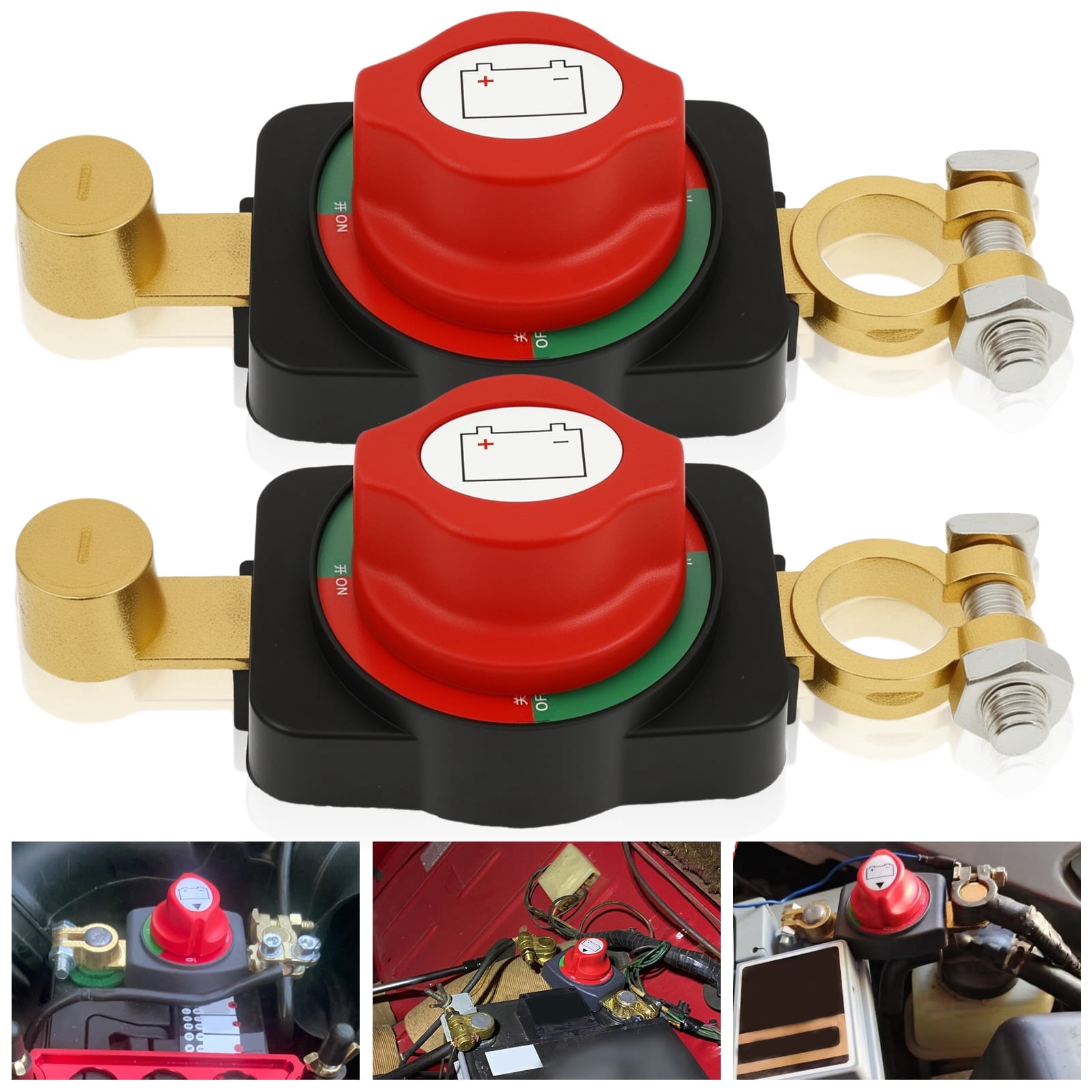 Adifare, Battery Disconnect Switch, Top Post, 12V to 48V Waterproof ...