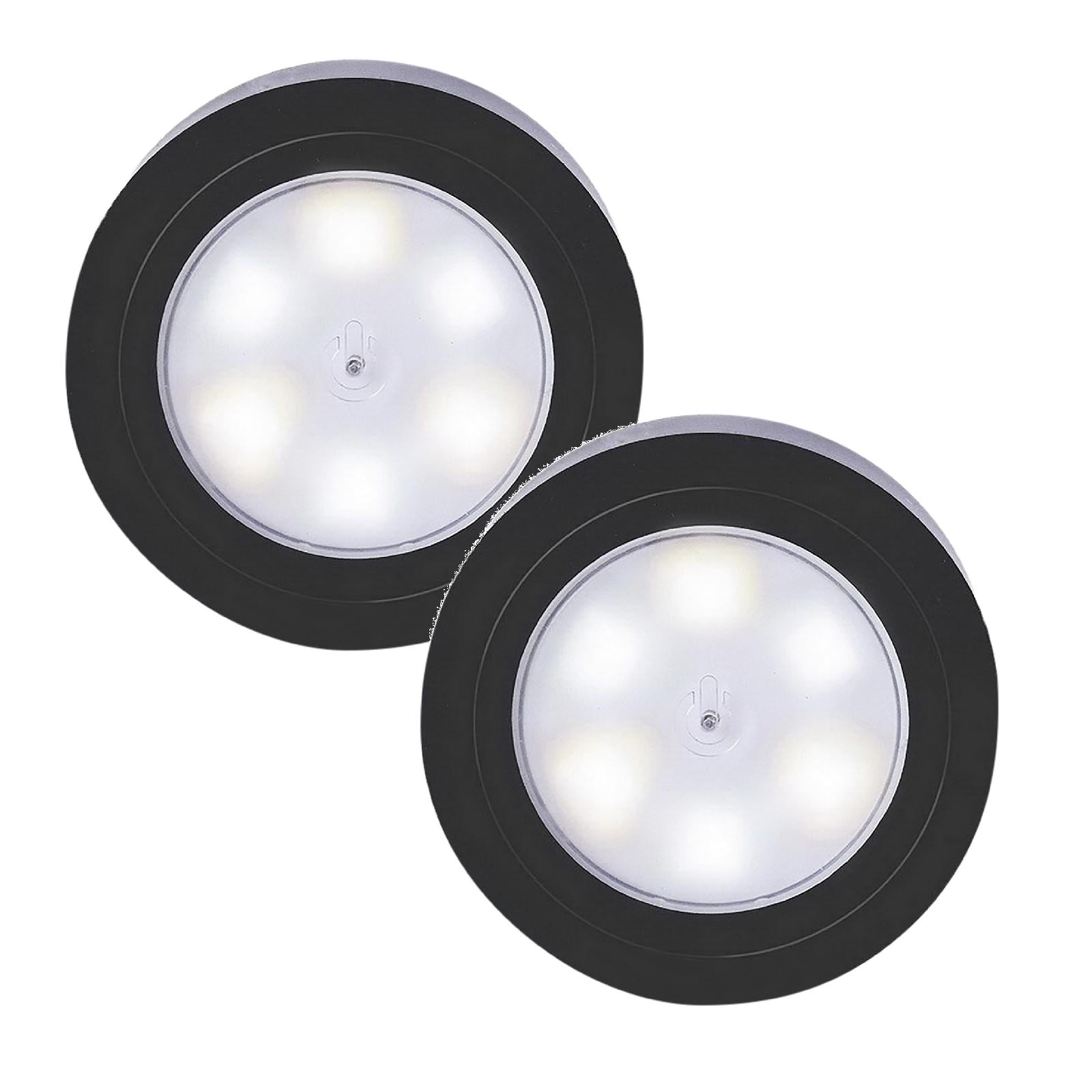 2Pcs Battery Operated Wireless Black Closet Lights, under Cabinet Light ...