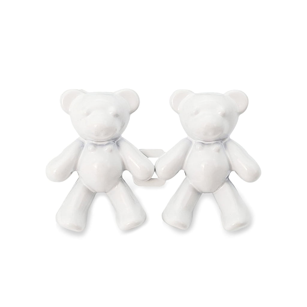 2Pcs Bear Shaped Adjustable Jean Button Waist Buckle Snap Pants Buckle ...
