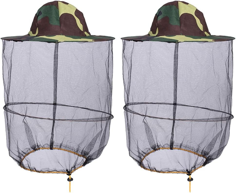 2Pcs Bee Keeping Veil hat Beekeeper Bee Keepers Hats gnats Insect Bug ...